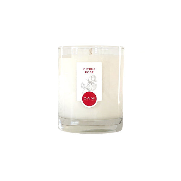 Citrus Rose Glass Candle Dani Naturals